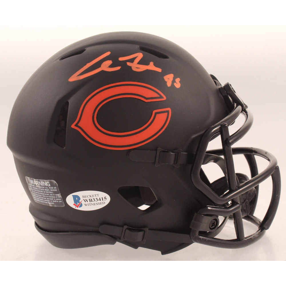 Cole Kmet Signed Bears Mini Eclipse Alternate Speed Helmet (Beckett ...