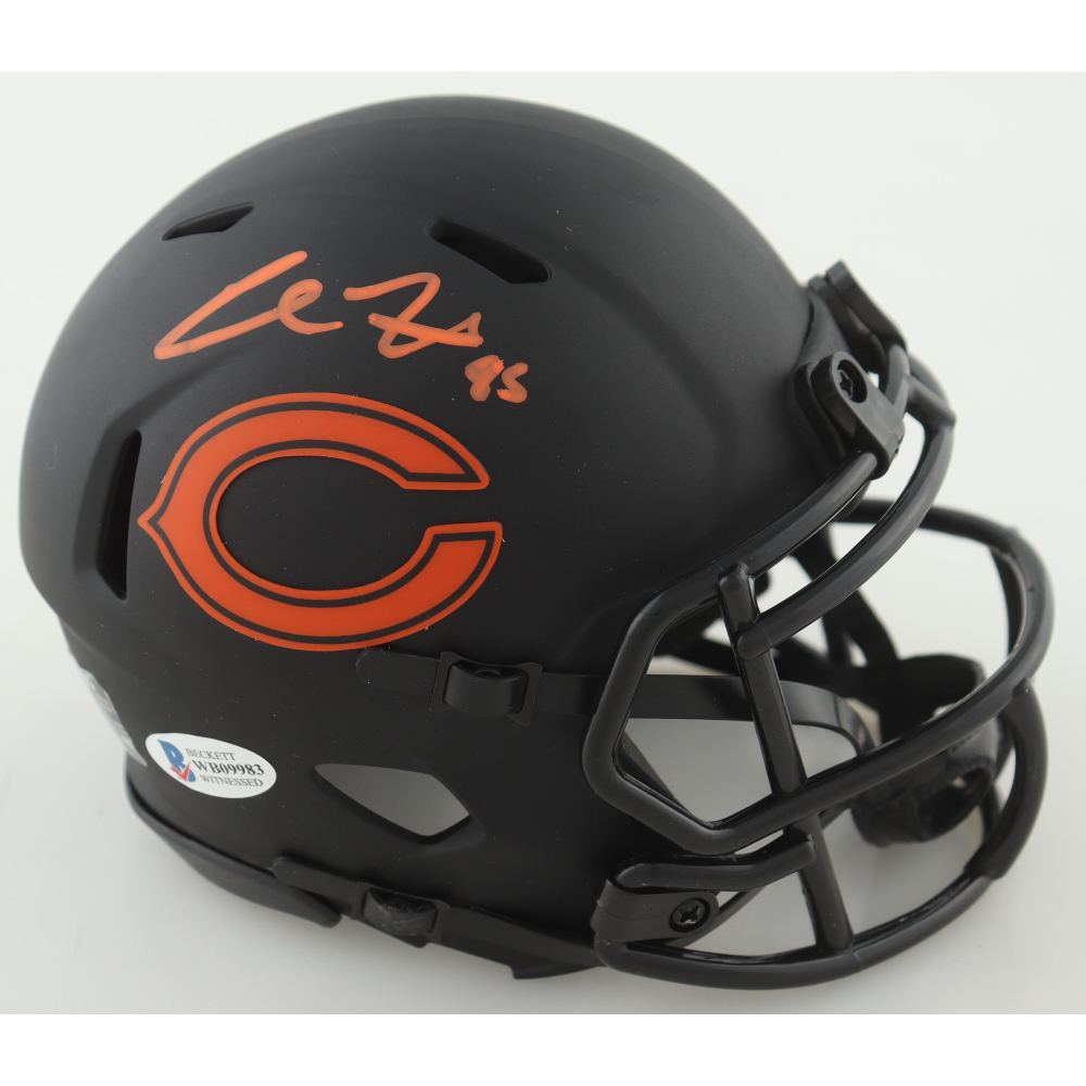 Cole Kmet Signed Bears Mini Eclipse Alternate Speed Helmet (Beckett ...