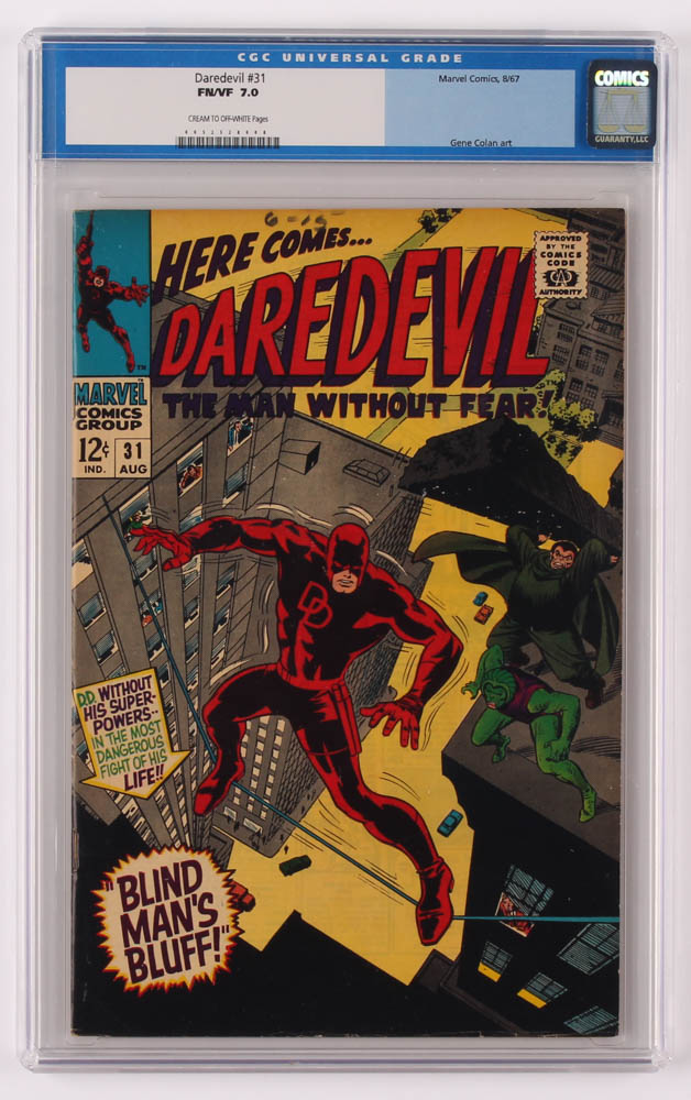 1967 "Daredevil" Issue #31 Marvel Comic Book (CGC 7) | Pristine Auction