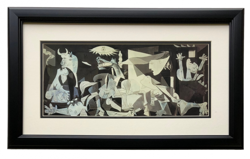 Pablo Picasso "Guernica" 13x23 Custom Framed High-Quality Print Display ...