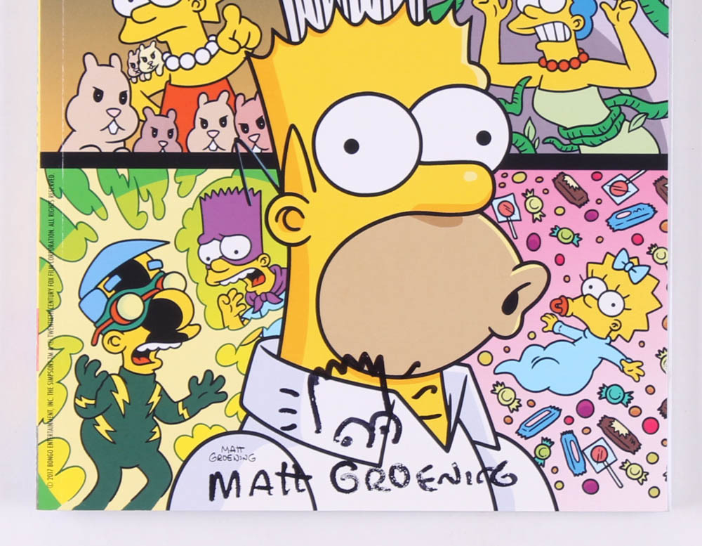 Matt Groening Signed 2017 "Simpsons Comics Explosion" Issue #4 Bongo ...