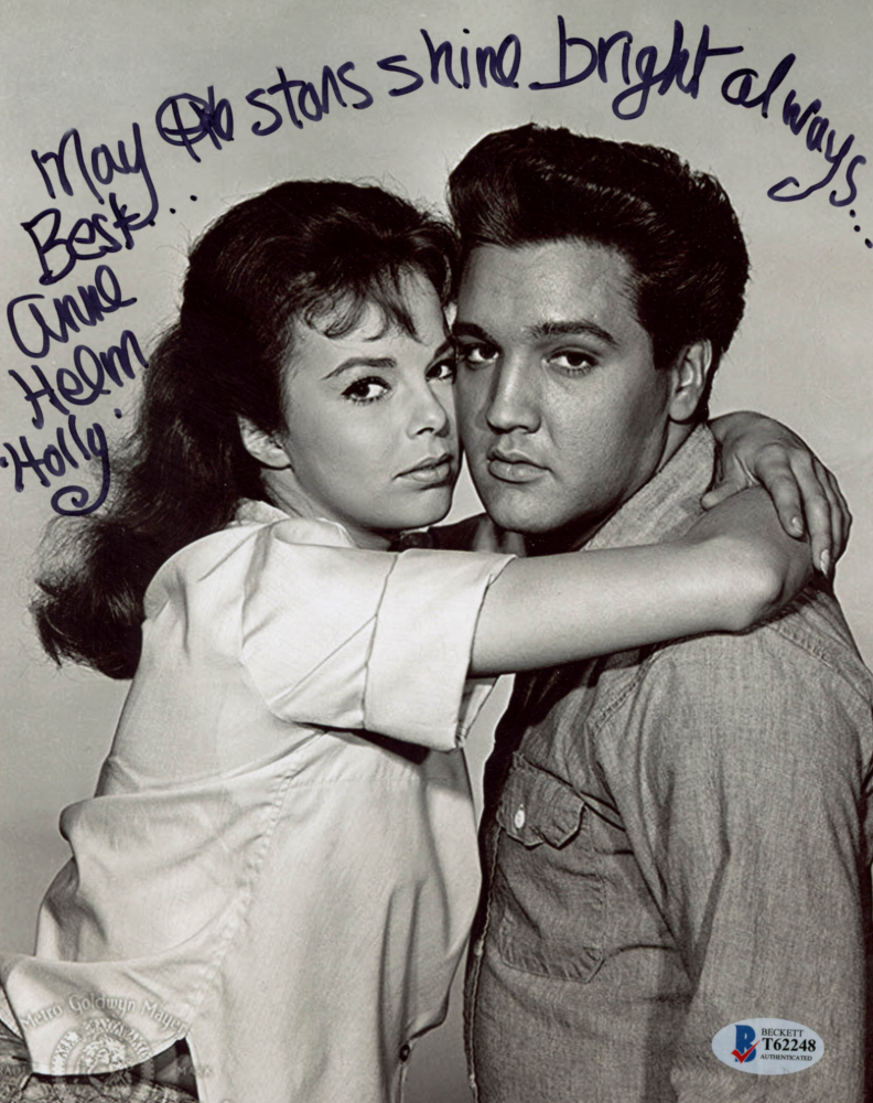 Anne Helm Signed 8x10 Photo Inscribed "May The Stars Shine Bright ...