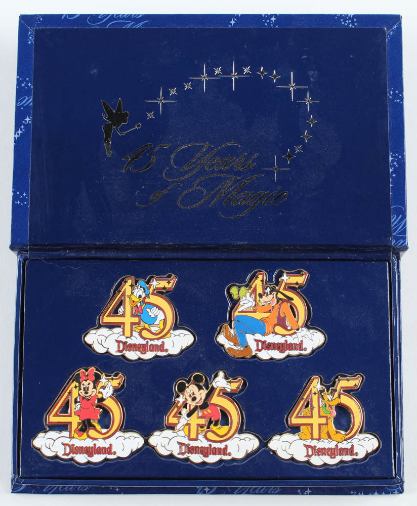 Disneyland 45th Anniversary Parade Pins Set With Case | Pristine Auction