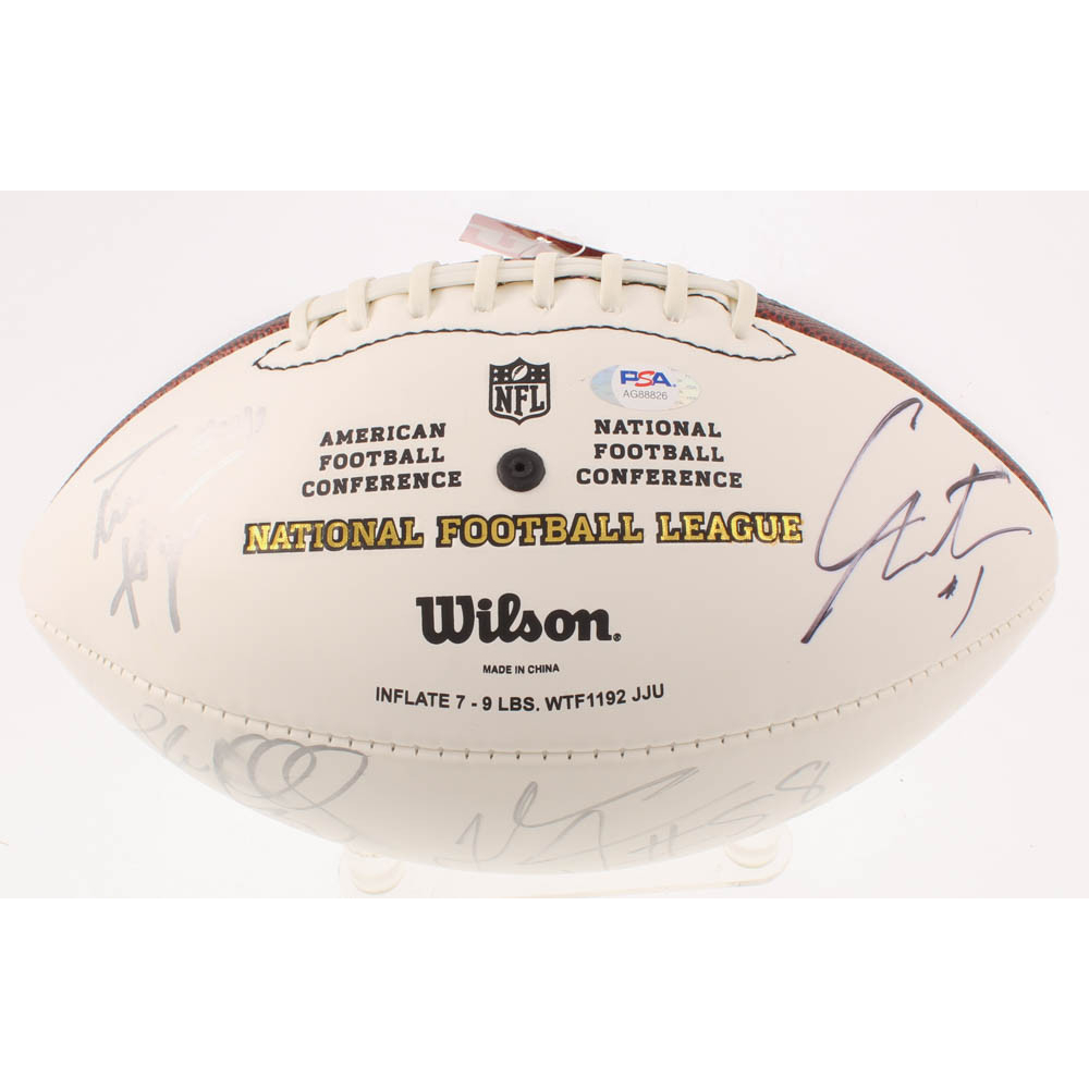 2015-2016 Panthers NFL Football Signed by (9) With Cam Newton, Tre ...