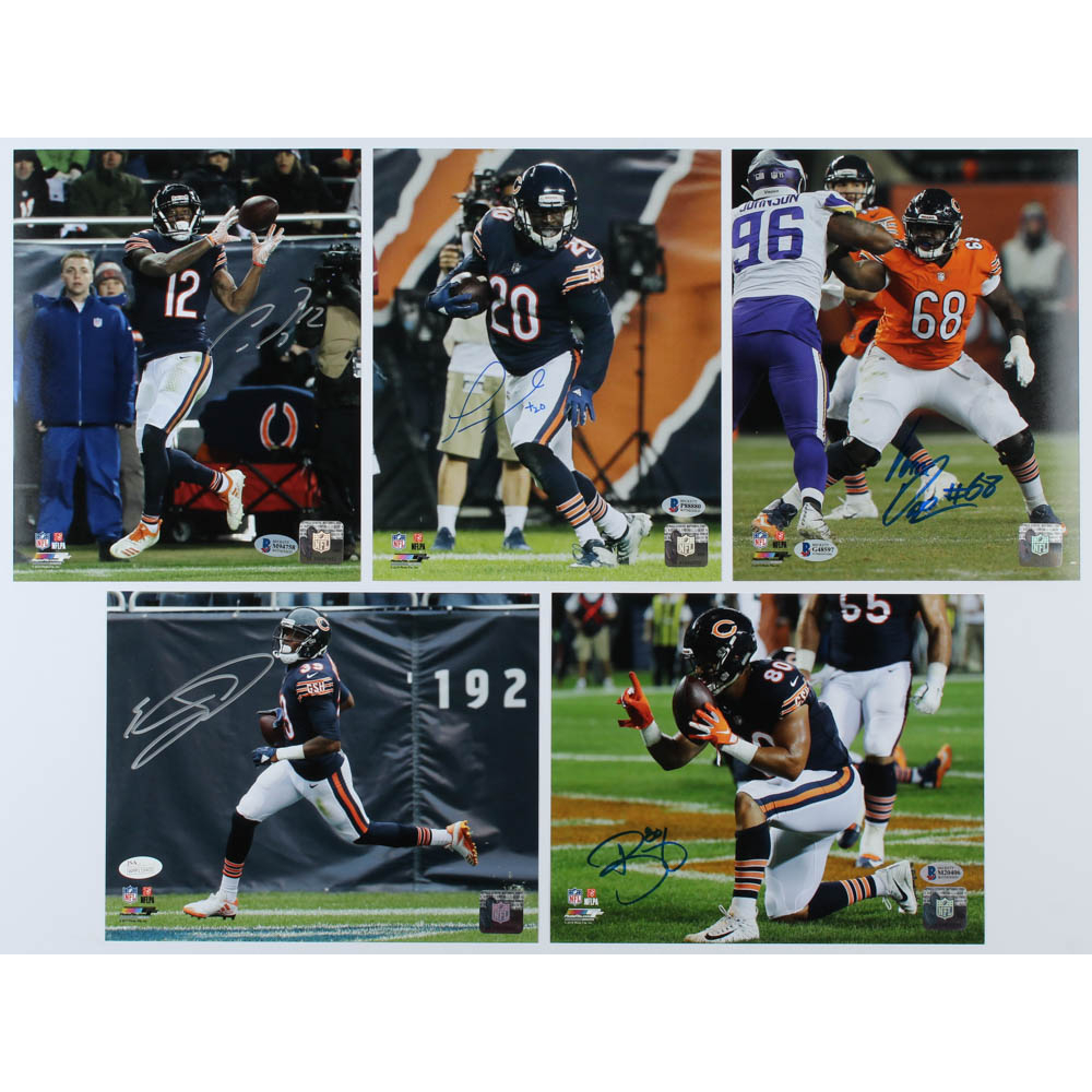 Lot of (5) Signed Bears 8x10 Photos with Allen Robinson, James Daniels ...