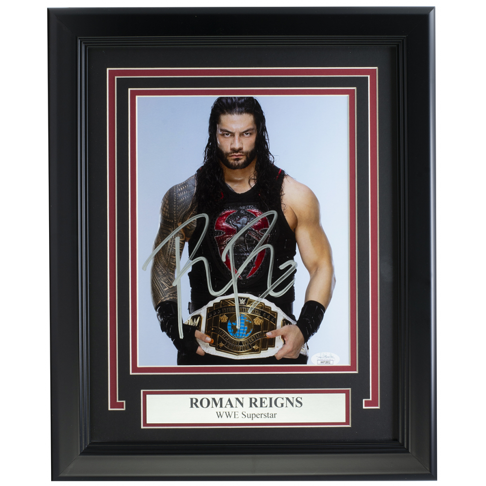 Roman Reigns Signed WWE 11x14 Custom Framed Photo (JSA COA) | Pristine ...