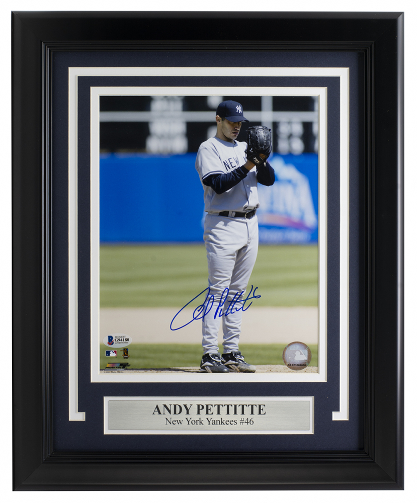 Andy Pettitte Signed Yankees 11x14 Custom Framed Photo (Beckett COA ...