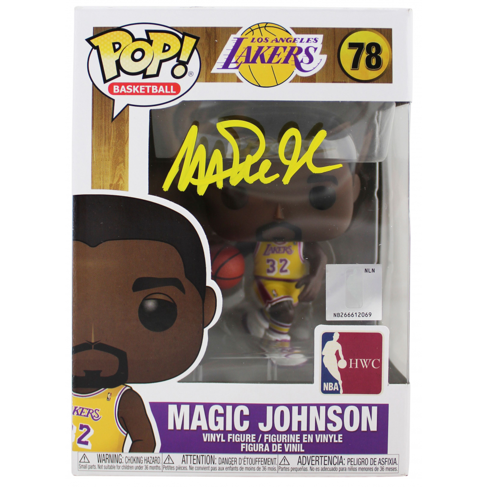 Magic Johnson Signed Lakers #78 Funko Pop! Vinyl Figure (Johnson ...