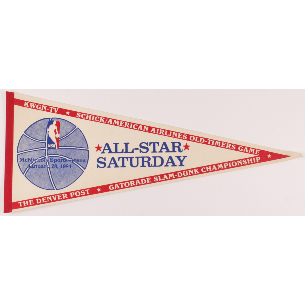 Vintage 1984 NBA All-Star Game Pennant | Pristine Auction