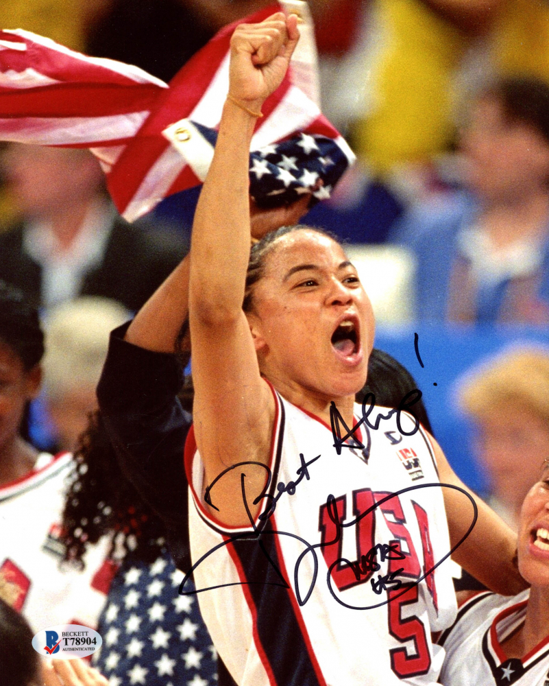 Dawn Staley Signed Team USA 8x10 Photo Inscribed "Best Always ...