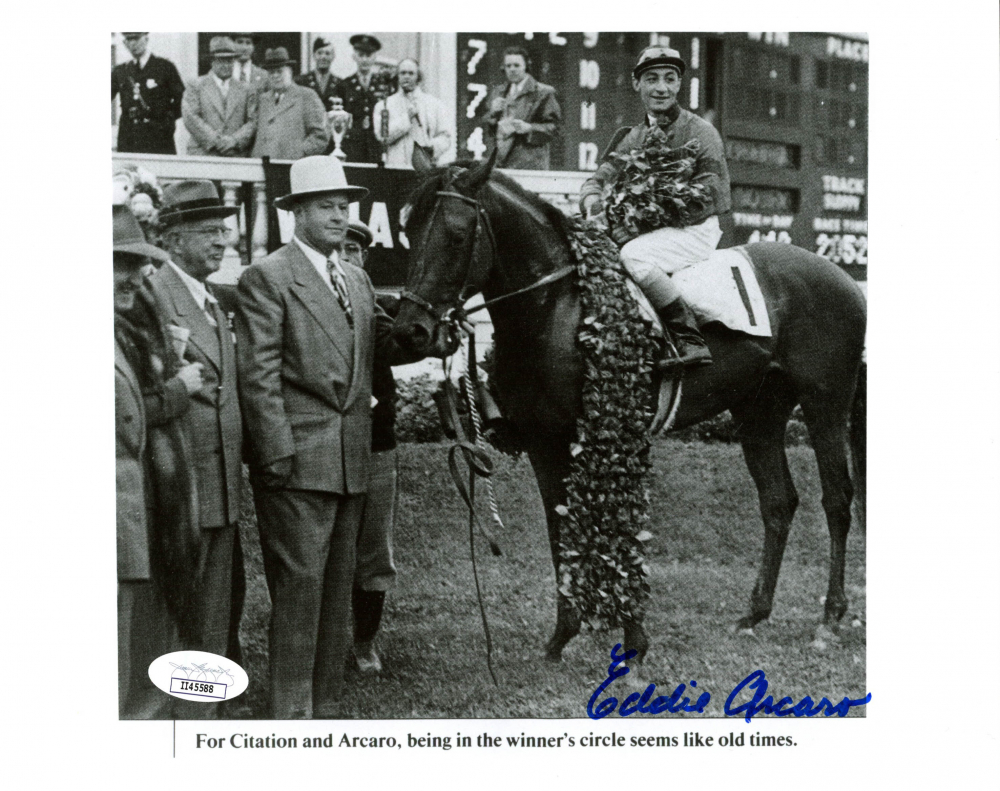 Eddie Arcaro Signed 8x10 Photo (JSA COA) | Pristine Auction