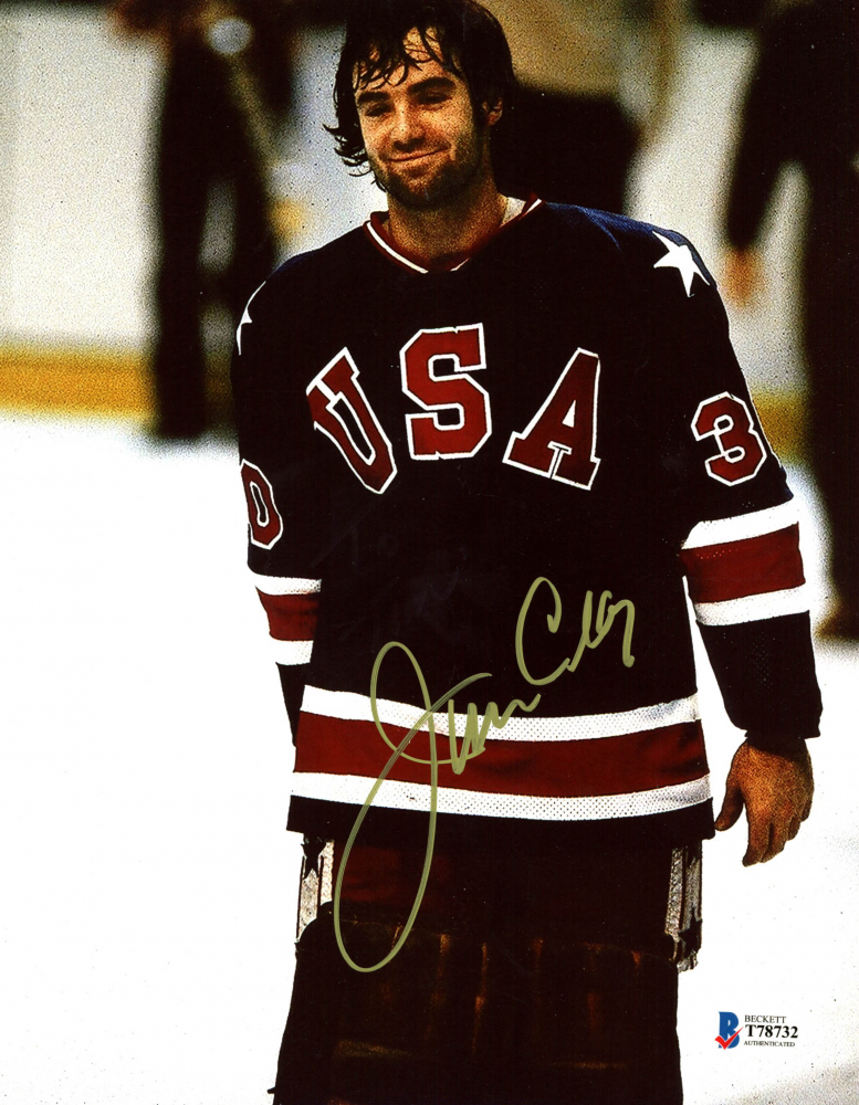 Jim Craig Signed Team USA 8x10 Photo (Beckett COA) | Pristine Auction