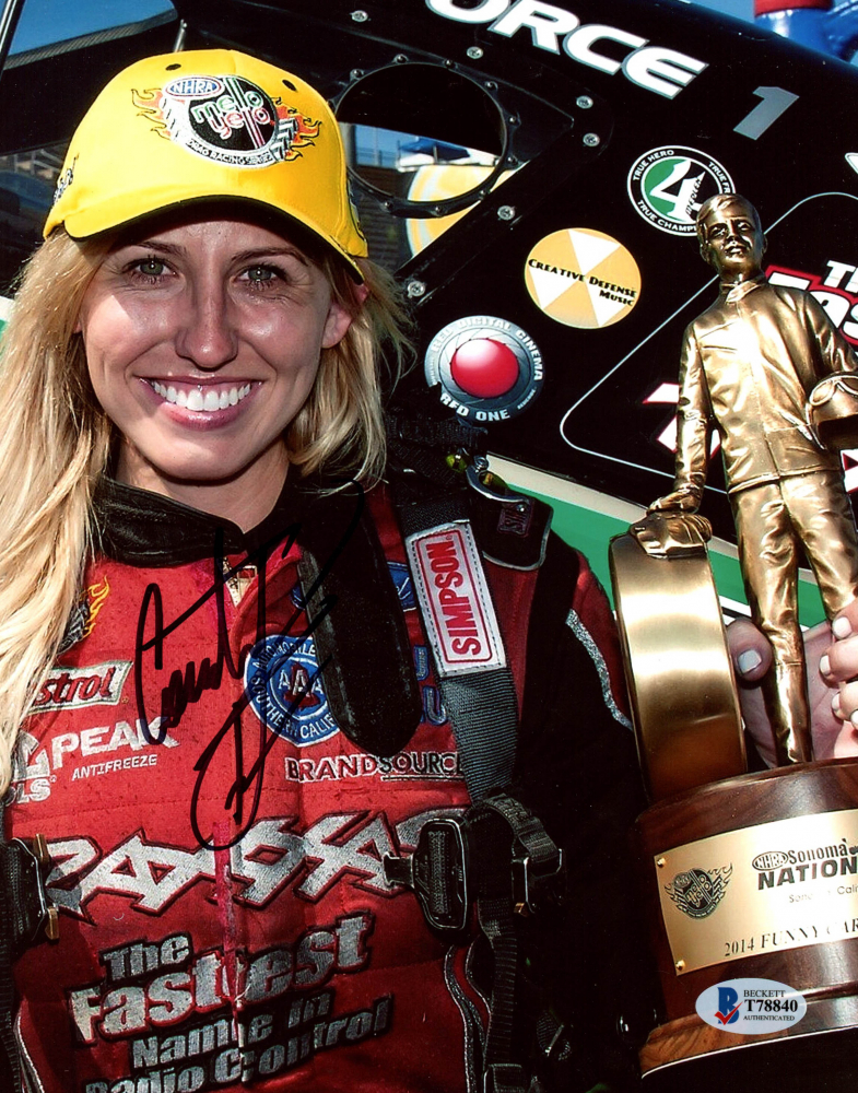 Courtney Force Signed 8x10 Photo (Beckett COA) | Pristine Auction