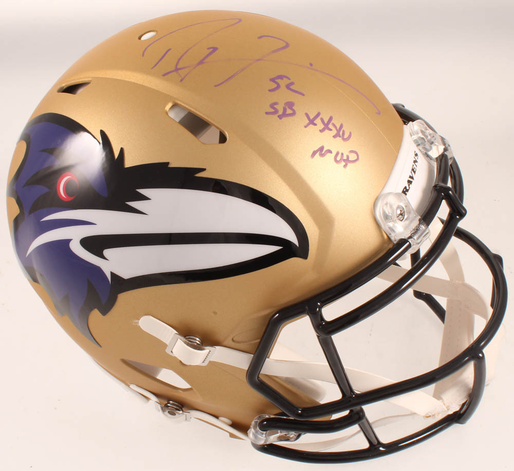 Ray Lewis Signed Ravens Full-Size Authentic On-Field AMP Alternate ...