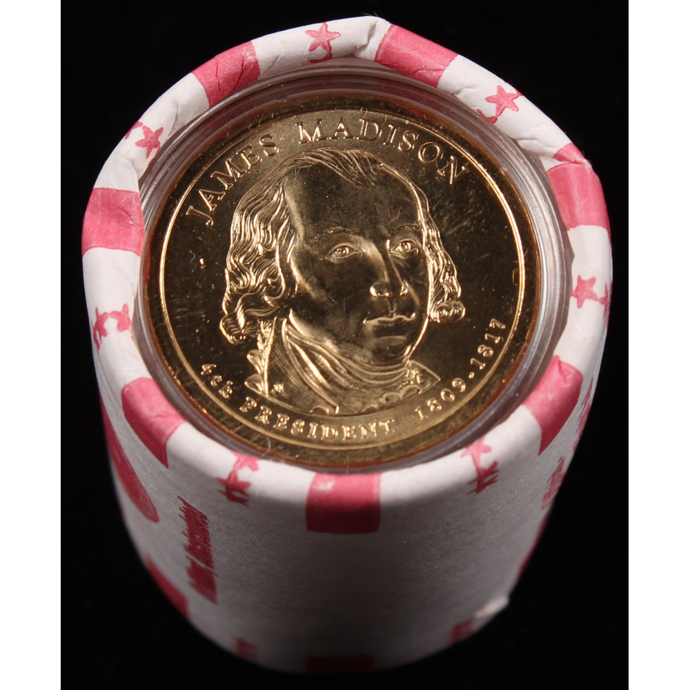 Vault Roll of (10) 2007 Uncirculated James Madison Presidential Dollars ...