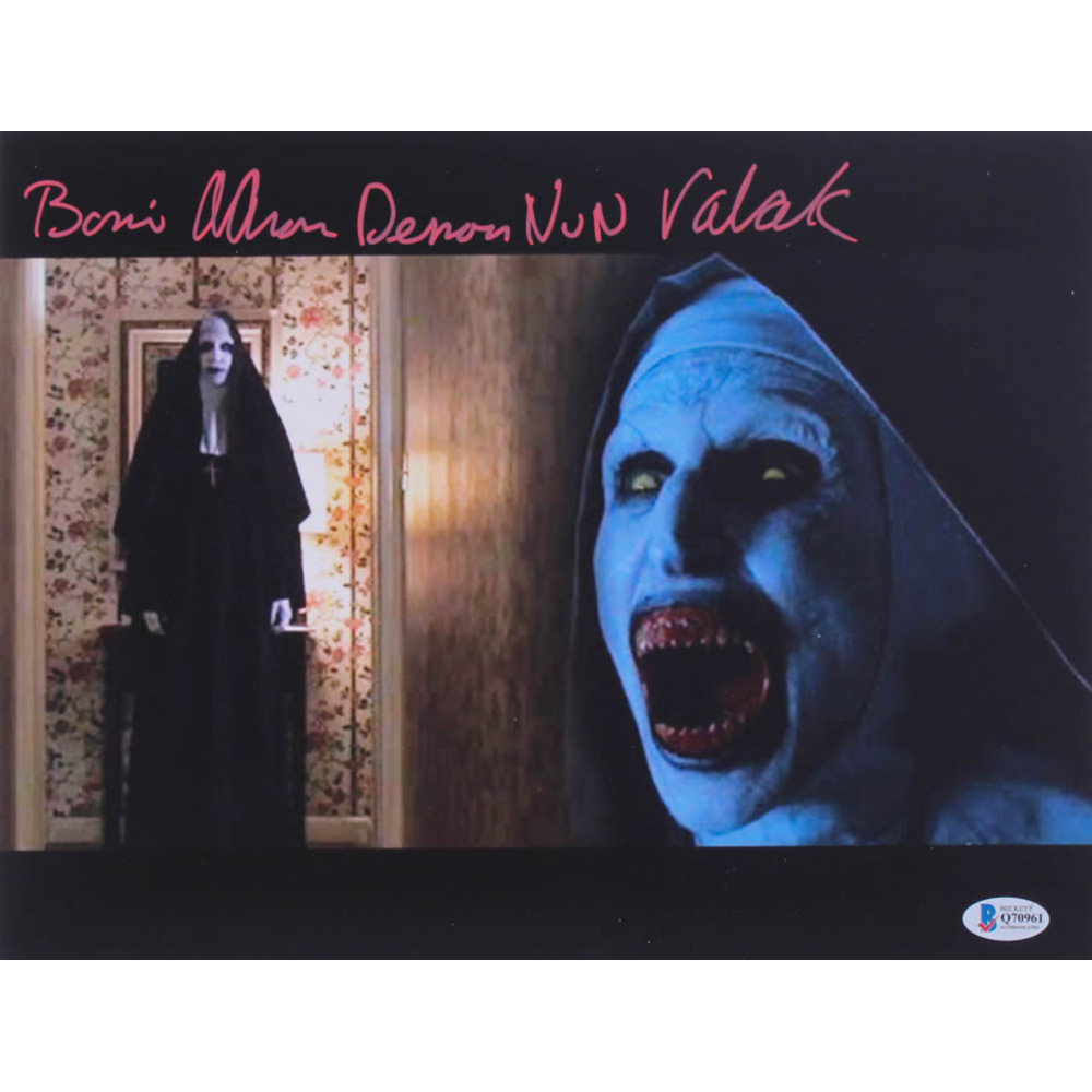 Bonnie Aarons Signed "The Nun" 10x13 Photo Inscribed "Demon Nun Valak ...