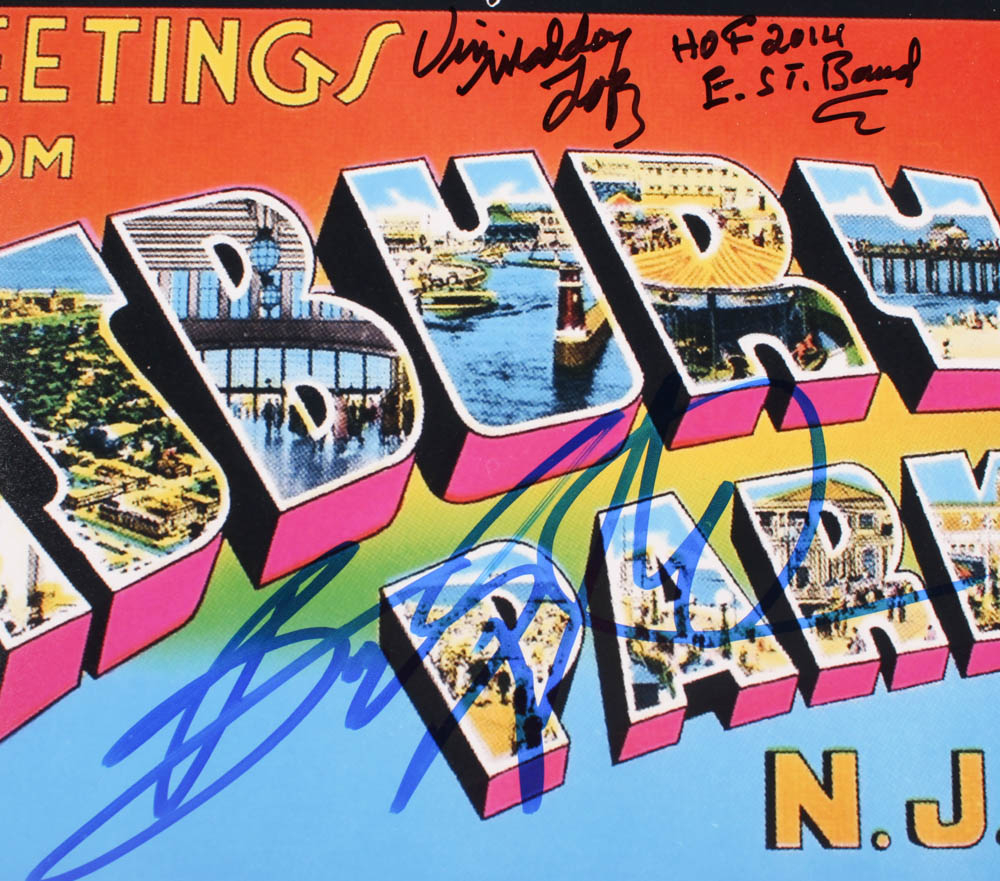 Bruce Springsteen & Vini "Mad Dog" Lopez Signed 9.5x12 Photo Inscribed ...