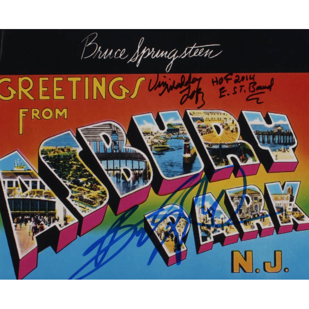 Bruce Springsteen & Vini "Mad Dog" Lopez Signed 9.5x12 Photo Inscribed ...