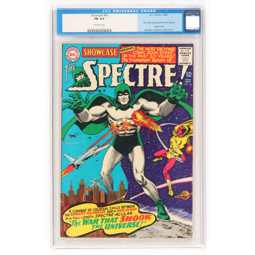 1966 "The Spectre" Issue #60 DC Showcase Comic Book (CGC 6.0 ...