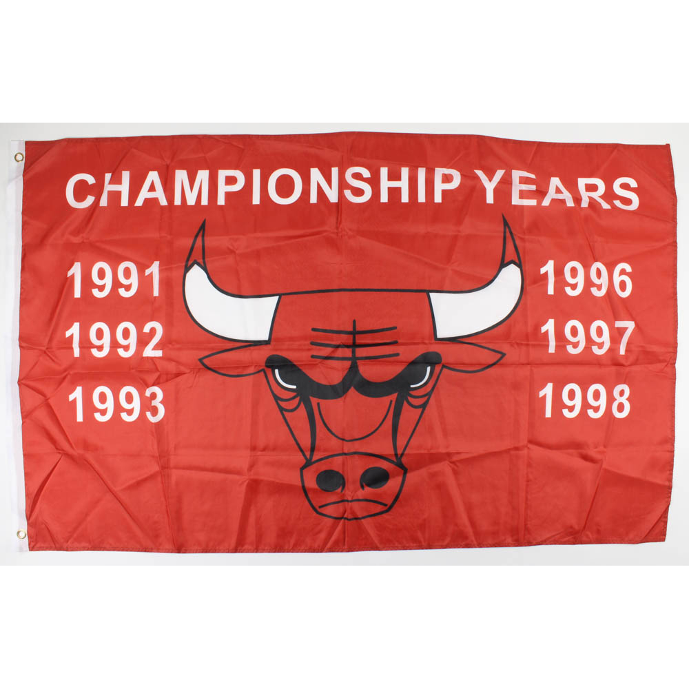 Chicago Bulls 35x60 NBA Champions Flag | Pristine Auction