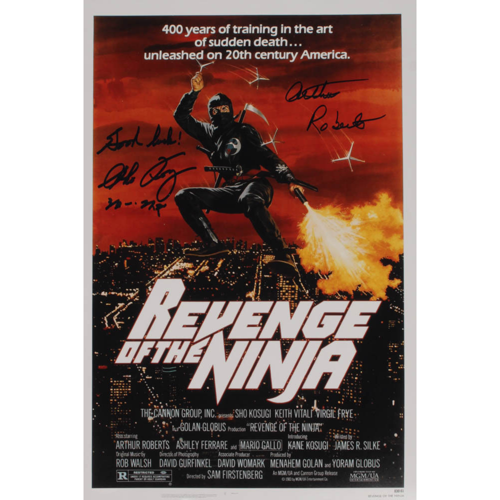 Sho Kosugi & Arthur Roberts Signed "Revenge of the Ninja" 12x18 Photo ...