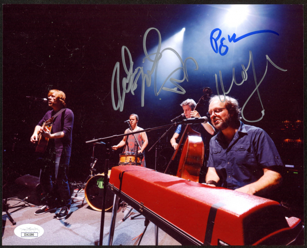 Phish 8x10 Photo Signed By (4) with Trey Anastasio, Page McConnell, Jon ...