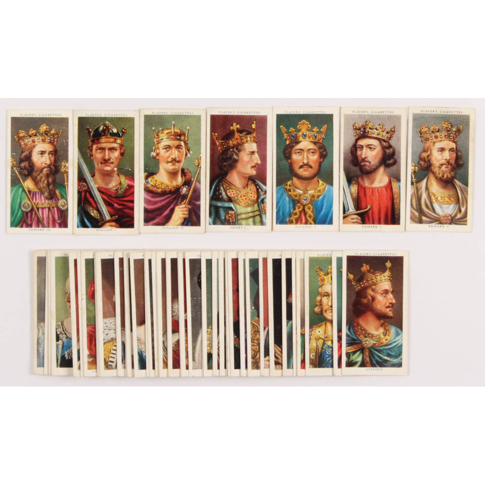 1935 Players "King And Queens Of England" Complete Set of (50 ...