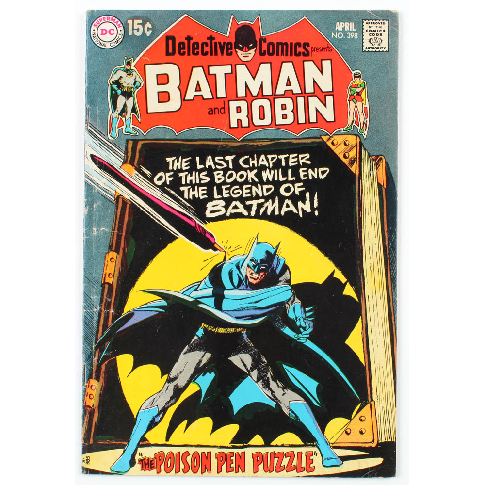 1970 "Batman and Robin" Issue #398 DC Comic Book | Pristine Auction