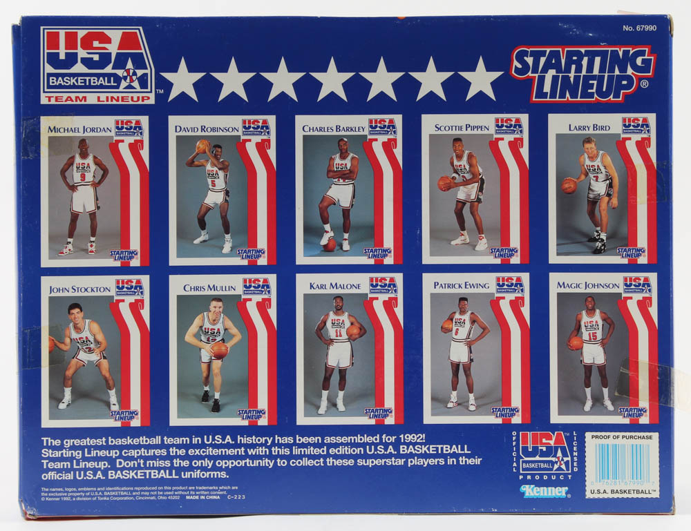 Vintage 1992 Starting Lineup Team USA "Original Dream Team" Basketball ...