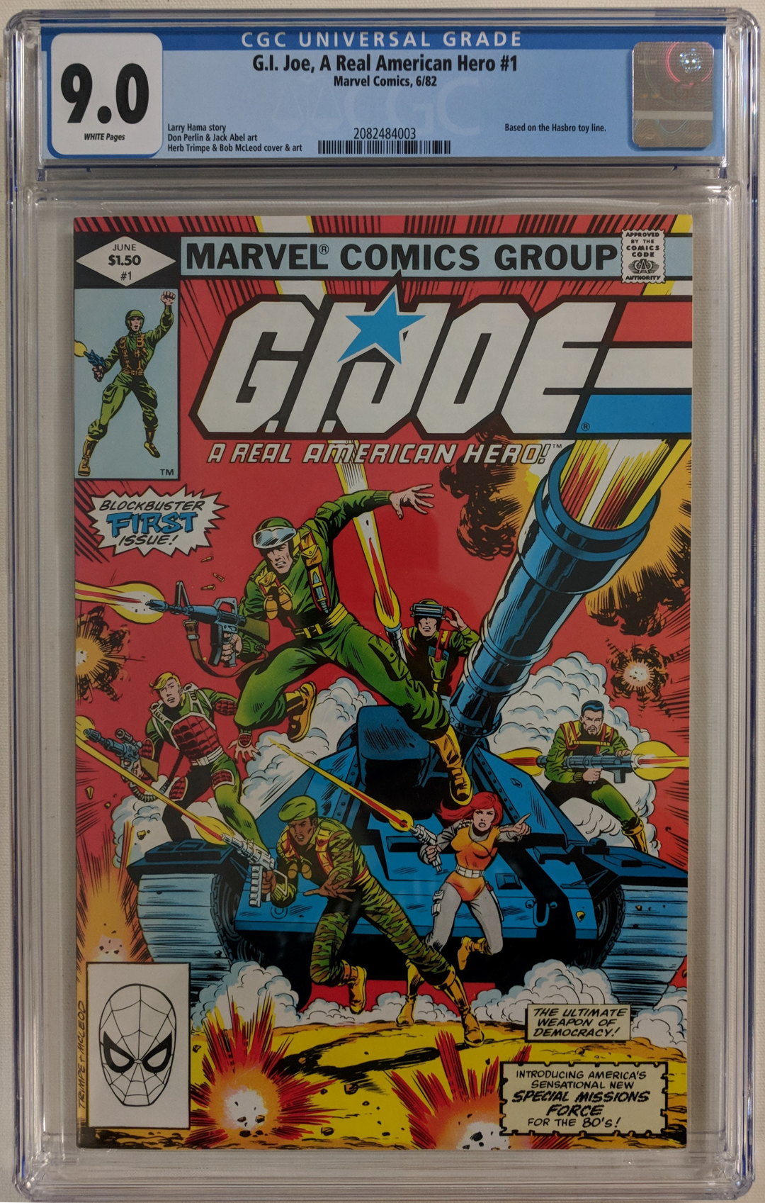 1982 "G.I. Joe" Issue #1 Marvel Comic Book (CGC 9.0) | Pristine Auction