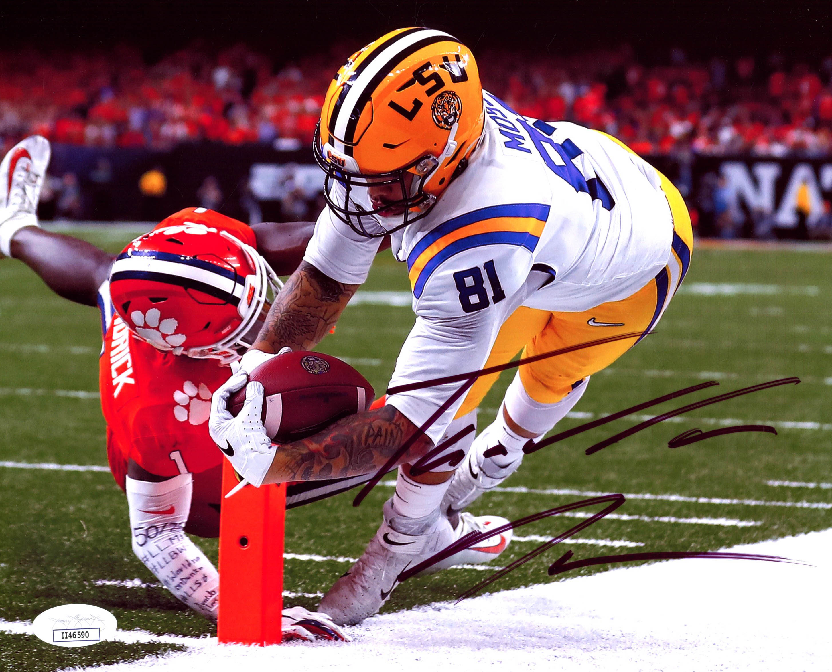 Thaddeus Moss Signed LSU Tigers 8x10 Photo (JSA COA) | Pristine Auction