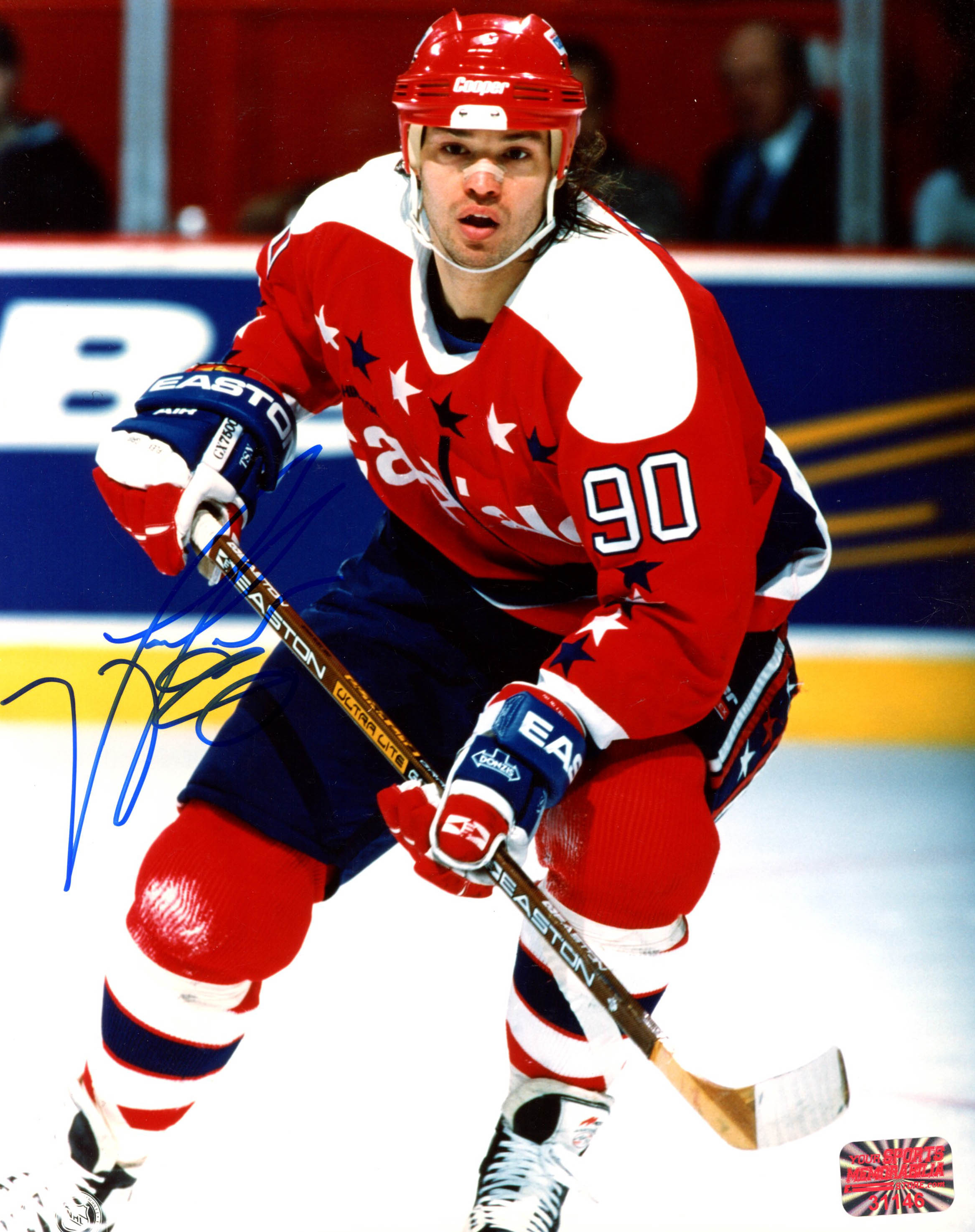 Joe Juneau Signed Capitals 8x10 Photo (YSMS COA) | Pristine Auction