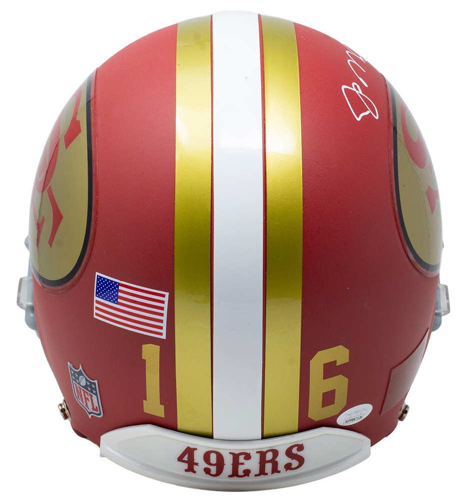 Joe Montana Signed 49ers Full-Size Authentic On-Field Matte Red Helmet ...