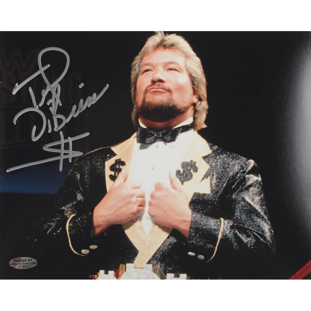 Ted DiBiase Signed WWE 8x10 Photo Inscribed "$" (Playball Ink Hologram ...