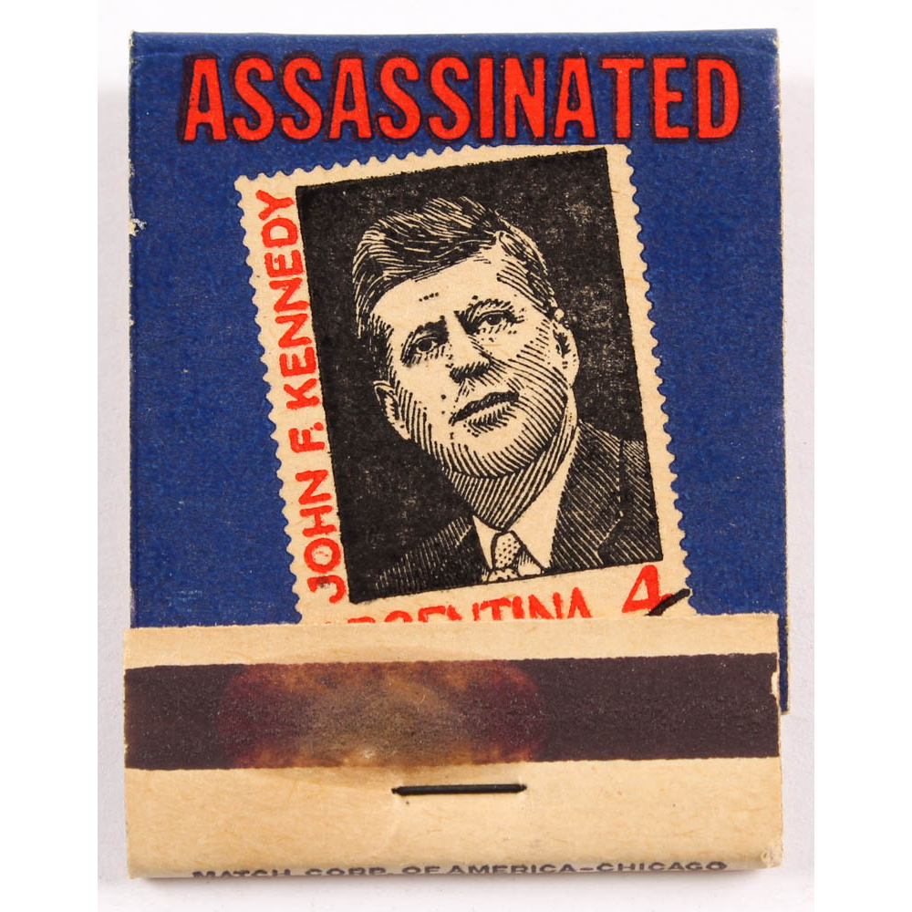 JFK Assassination Original Matchbox Book | Pristine Auction