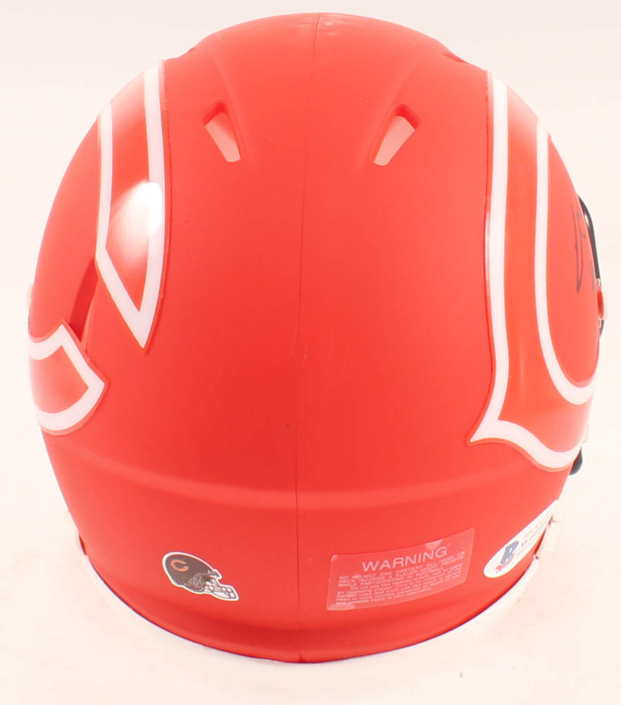 Cole Kmet Signed Bears AMP Alternate Speed Mini Helmet (Beckett COA ...