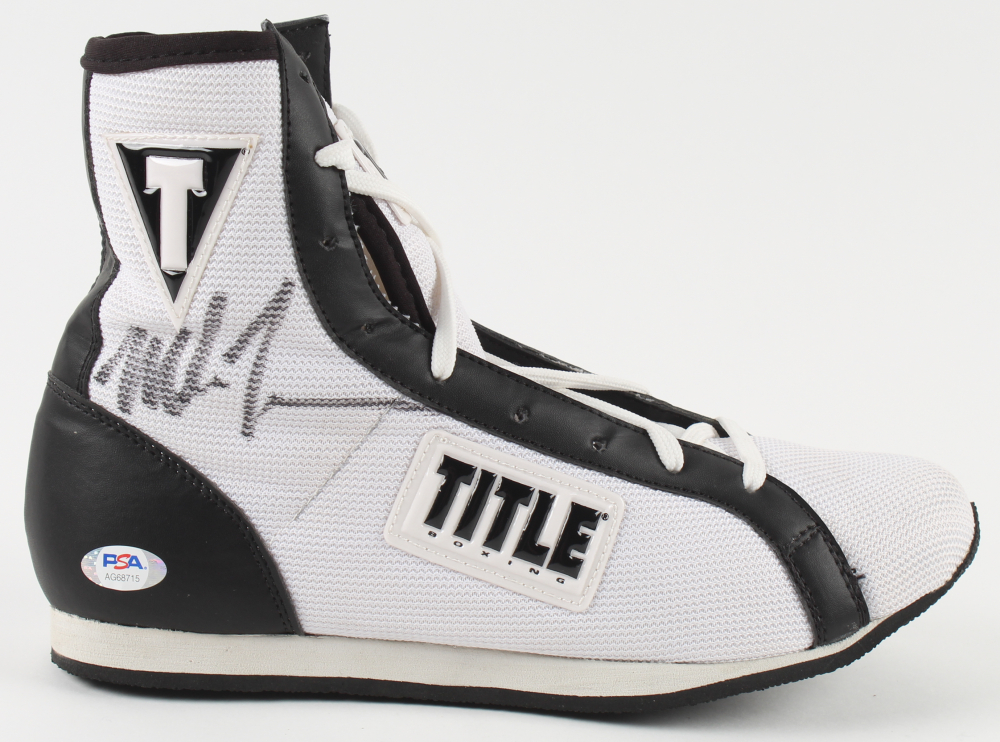 Mike Tyson Signed Title Boxing Shoe (PSA COA) | Pristine Auction
