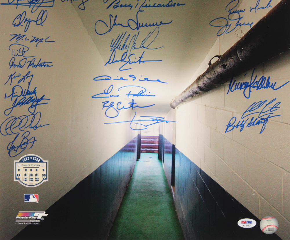 New York Yankees Greats 16x20 Lithograph Signed by (37) with Bobby Richardson, Bobby Shantz ...
