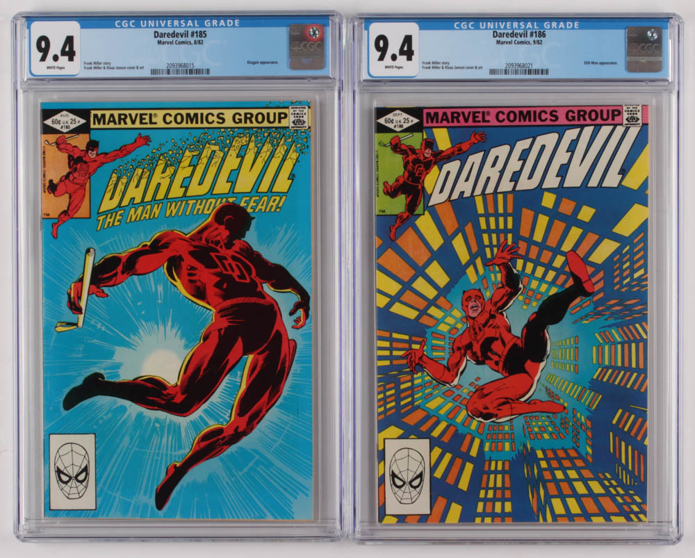 Lot of (2) CGC Graded "DareDevil" Marvel Comic Books with 1982 ...