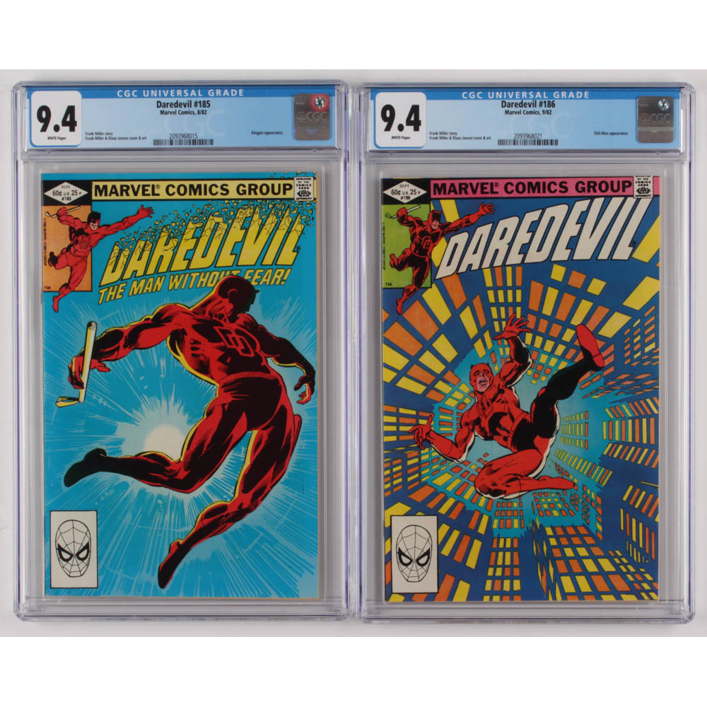 Lot of (2) CGC Graded "DareDevil" Marvel Comic Books with 1982 ...