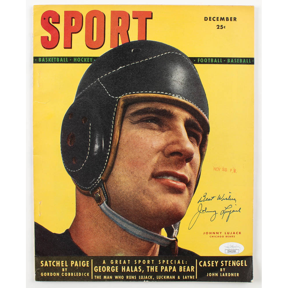 Johnny Lujack Signed 1948 Sport Magazine Inscribed "Best Wishes" (JSA ...