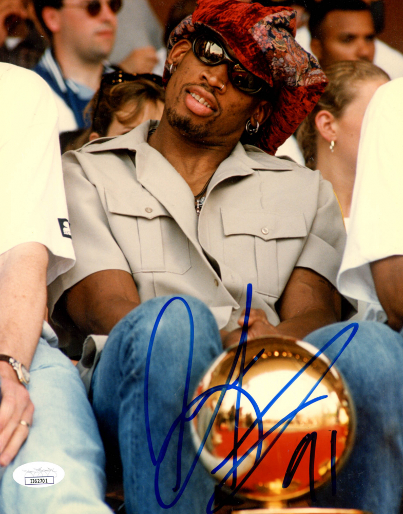 Dennis Rodman Signed 8x10 Photo (JSA COA) | Pristine Auction