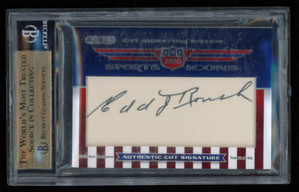 Edd Roush & George Kelly Signed 2010 Razor Sport Icons Cut (BGS ...