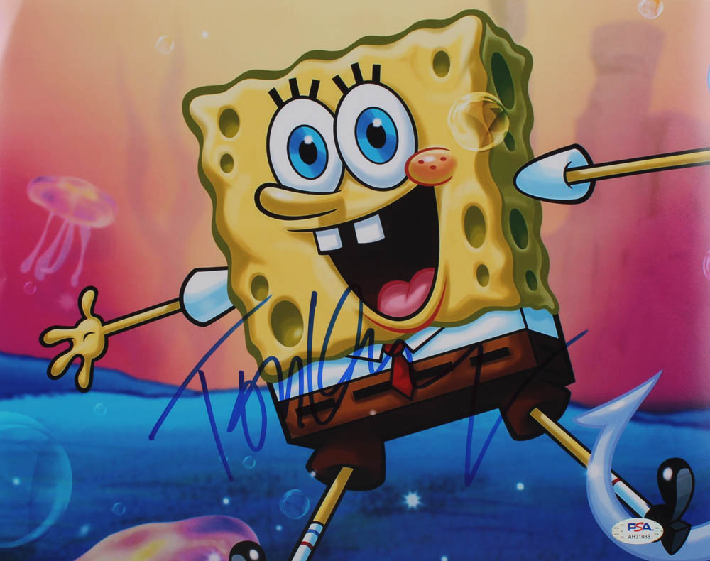 Tom Kenny Signed "SpongeBob SquarePants" 11x14 Photo (PSA COA ...
