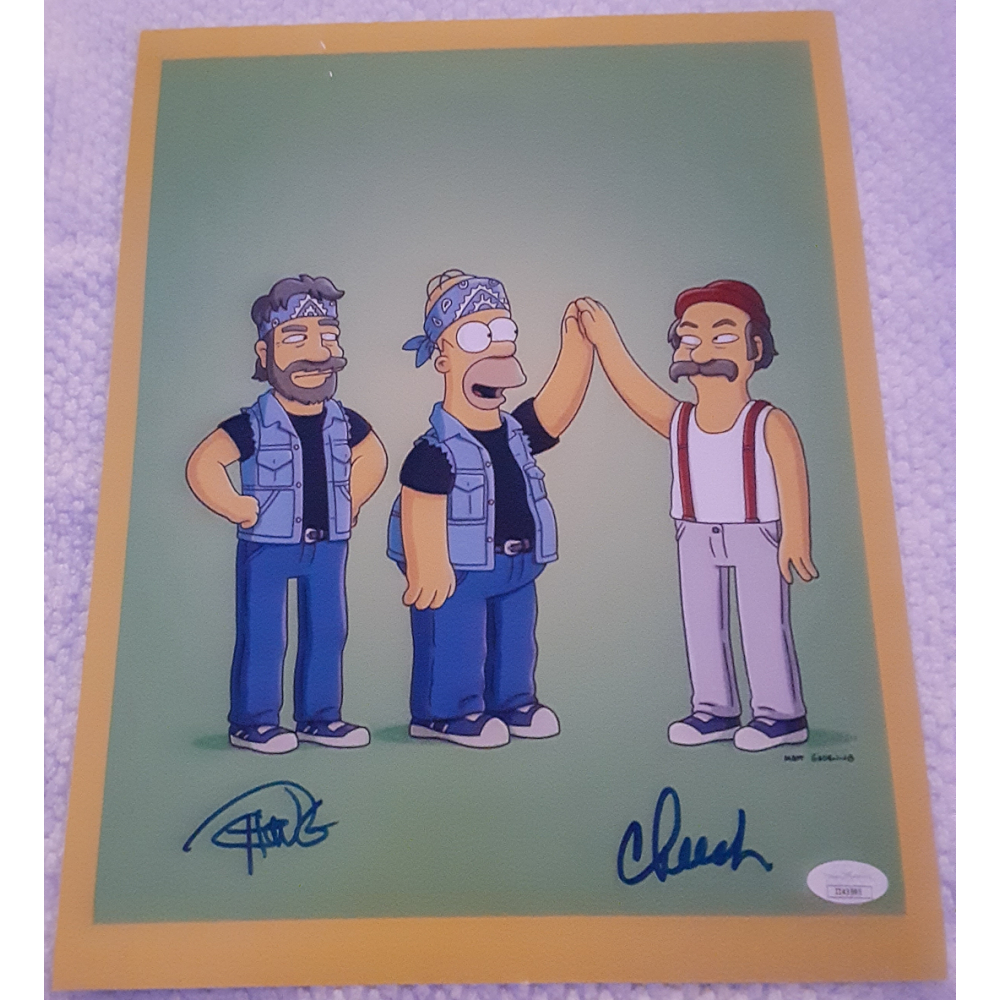 Cheech Marin & Tommy Chong Signed "The Simpsons" 11x14 Photo (JSA ...