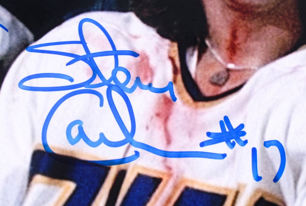 Jeff Carlson, Steve Carlson, & David Hanson Signed "Slap Shot" 8x10 Photo (Beckett COA ...