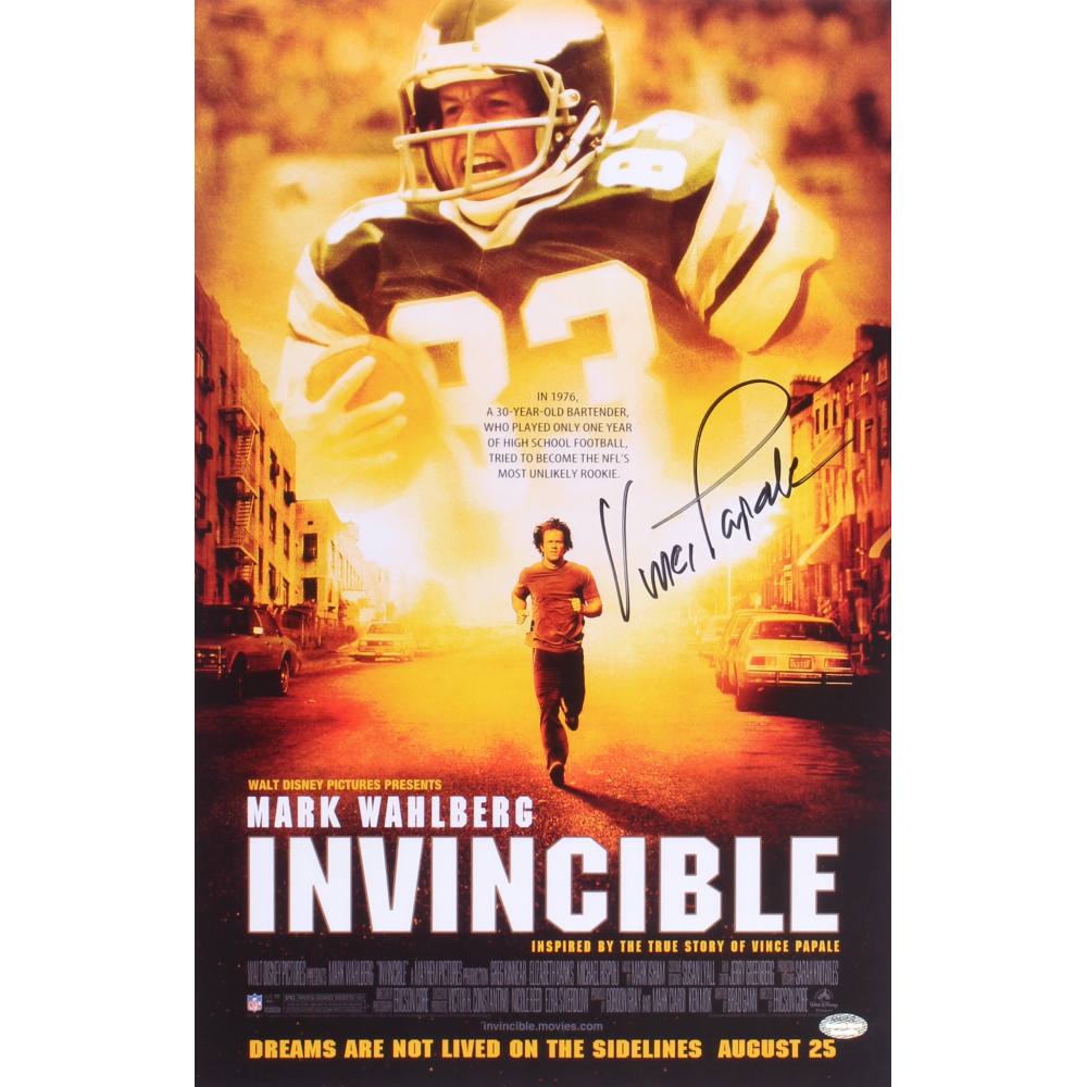 Vince Papale Signed "Invincible" 11x17 Movie Poster (Schwartz Sports ...