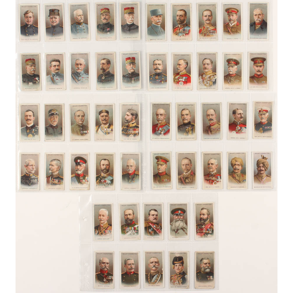 Complete Set of (50) 1917 Will's "Allied Army Leaders" Cards | Pristine ...