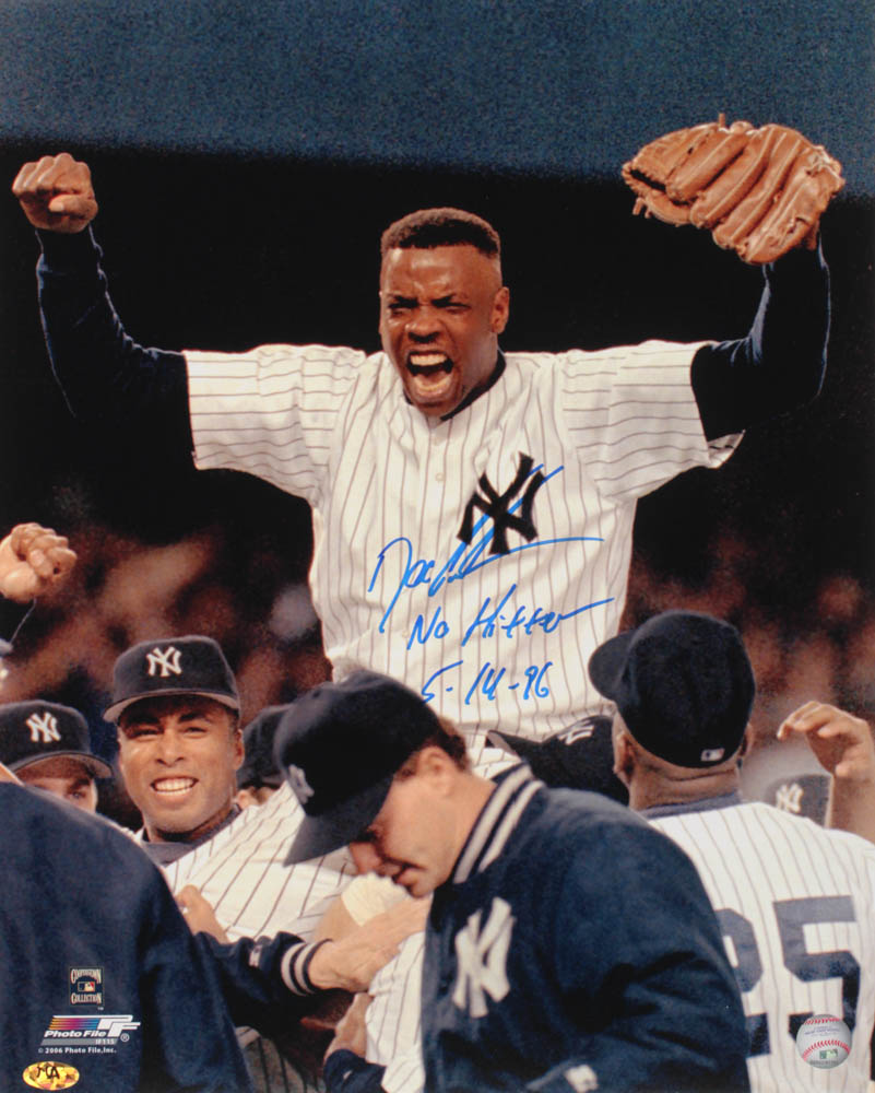 Doc Gooden Signed Yankees 16x20 Photo Inscribed "No Hitter 5-14-96 ...