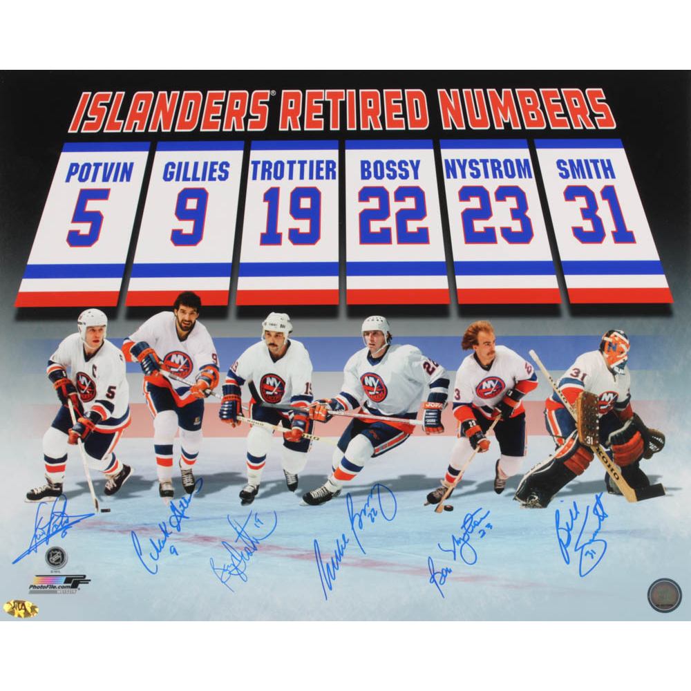 Islanders Retired Numbers 16x20 Photo Signed by (6) with Felix Potvin ...